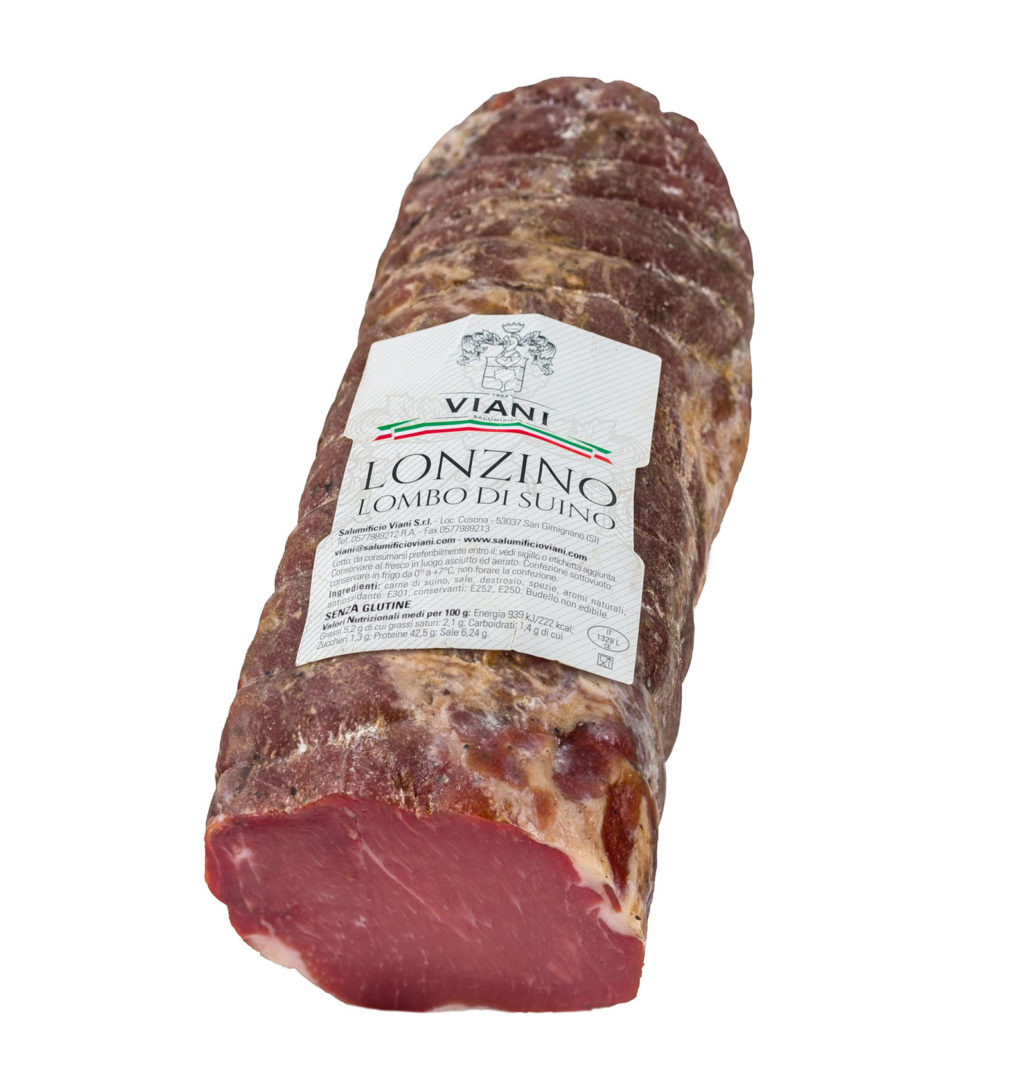 LONZINO Lombo suino stagionato 500g — VIANI